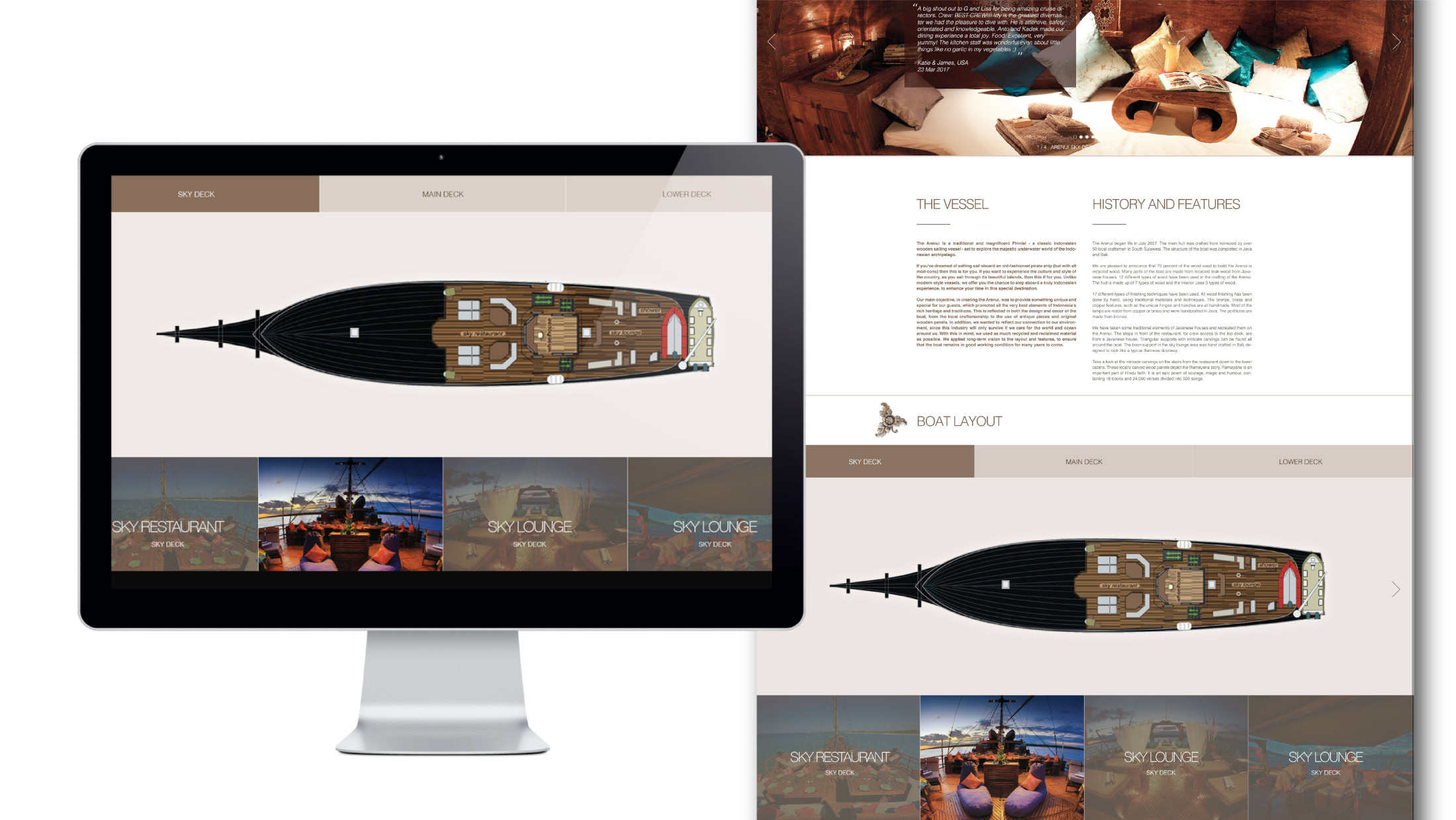 Arenui Boutique Liveaboard | VOCUIS Branding & Design