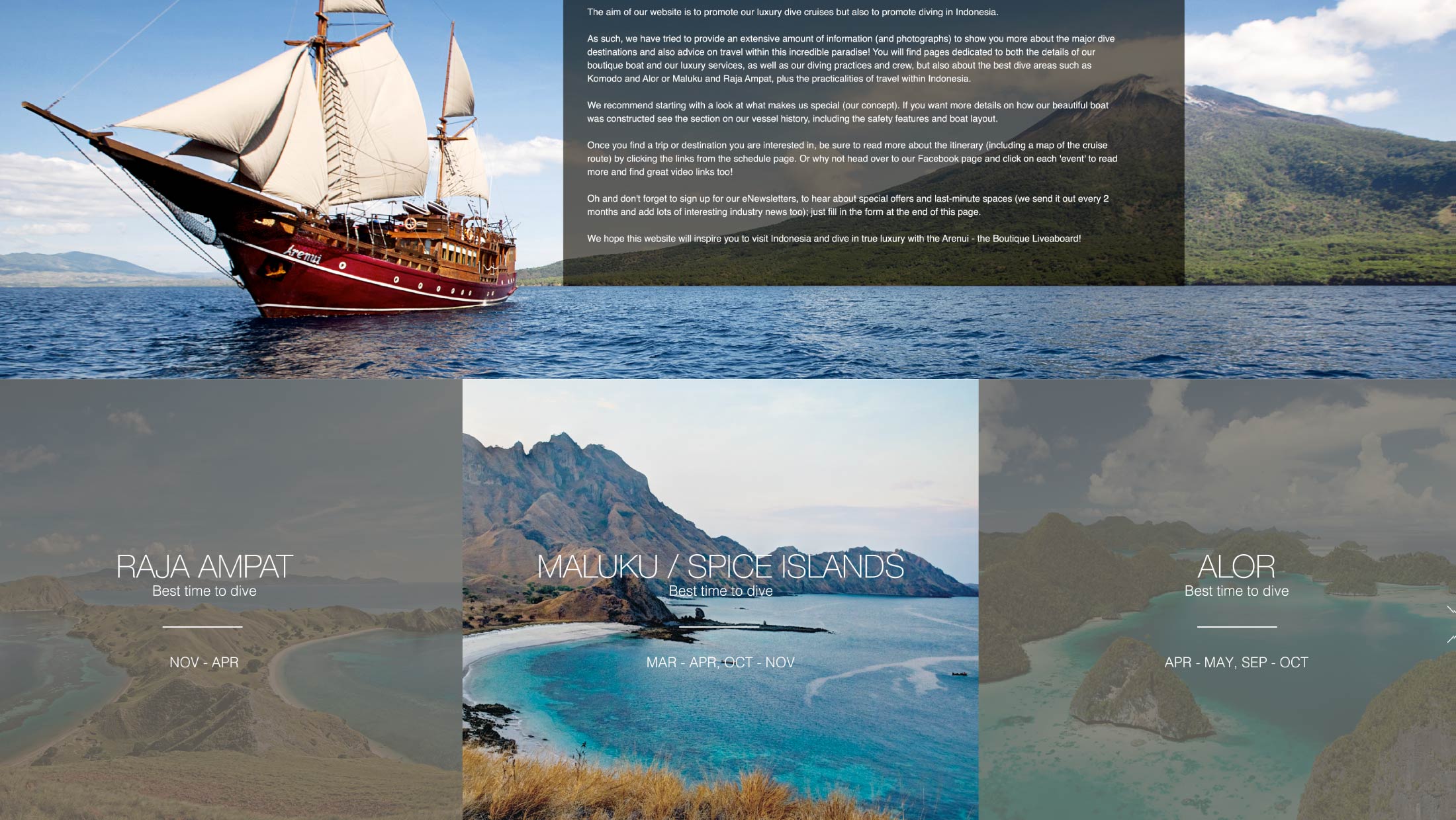 Arenui Boutique Liveaboard | VOCUIS Branding & Design